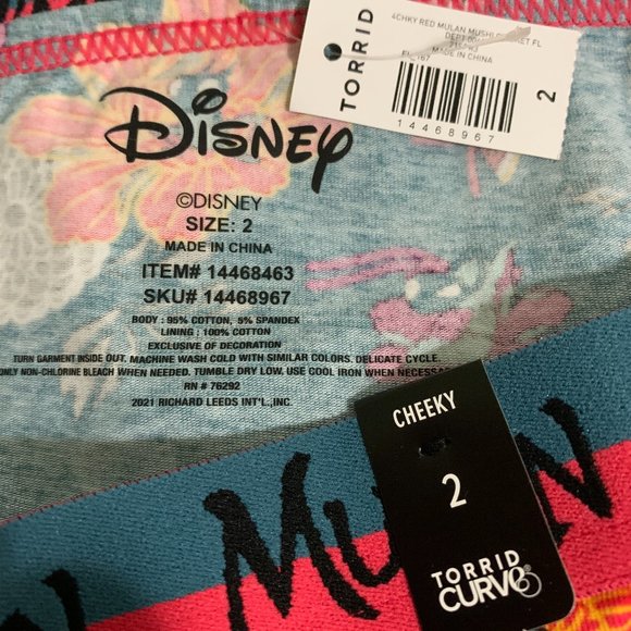 torrid | Intimates & Sleepwear | Torrid Cheeky Panties Disney Mulan ...